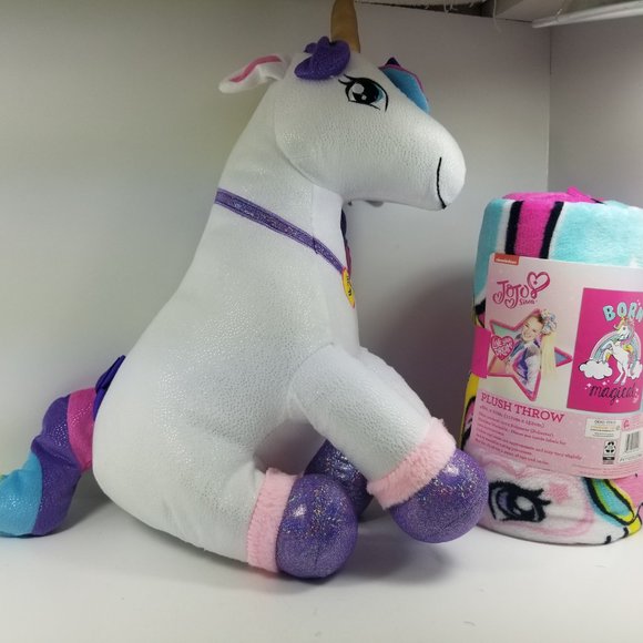 Nickelodeon | Bedding | Jojo Siwa Born Magical Unicorn Plush Throw 46 X ...
